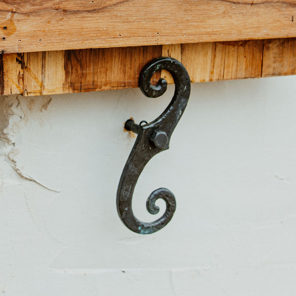 Solid Bronze Textured Shutter S-Dog – Iron Valley Hardware