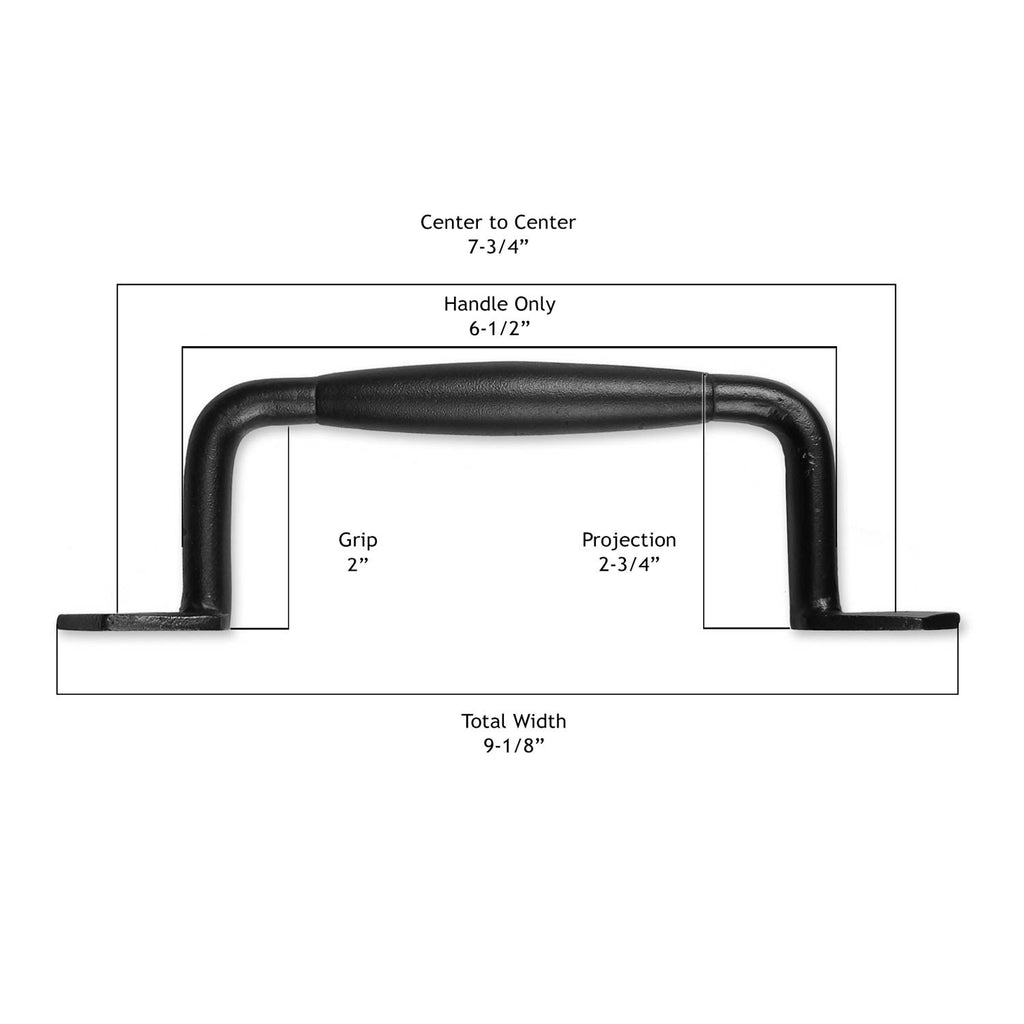 Cast Iron 9" Round Door & Gate Pull Handle – Iron Valley Hardware