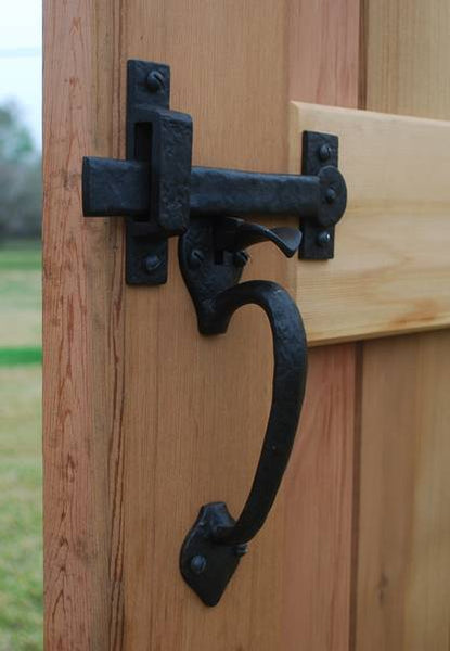 Solid Bronze Textured Double Thumb Latch – Iron Valley Hardware